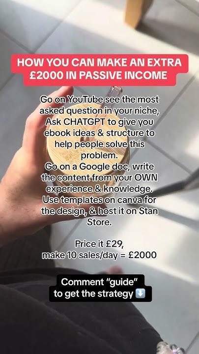 How you can make an extra £2000 of passive income right now - YouTube