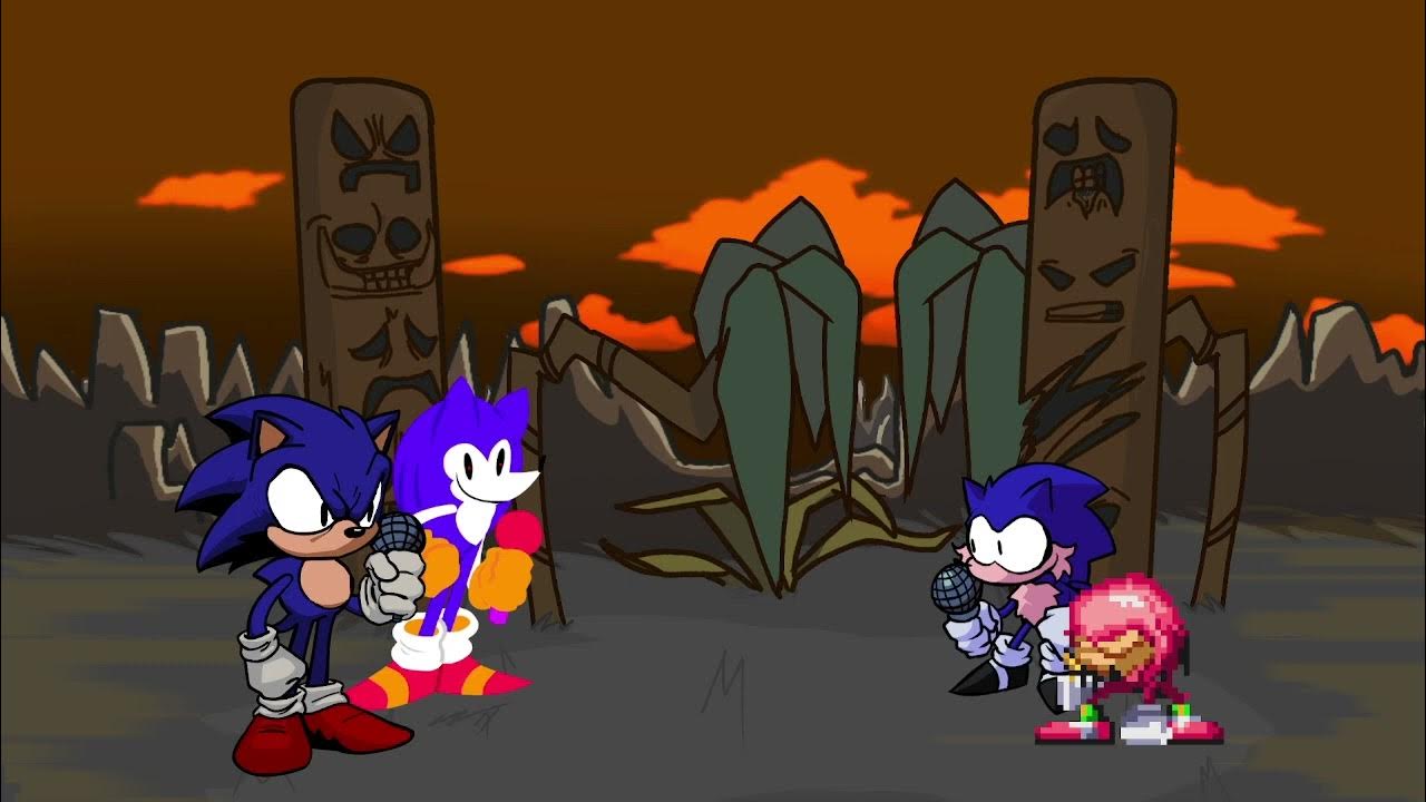 FNF vs sonic.exe Faker but is Faker and Needlem0use vs Hog and Chaotix ...