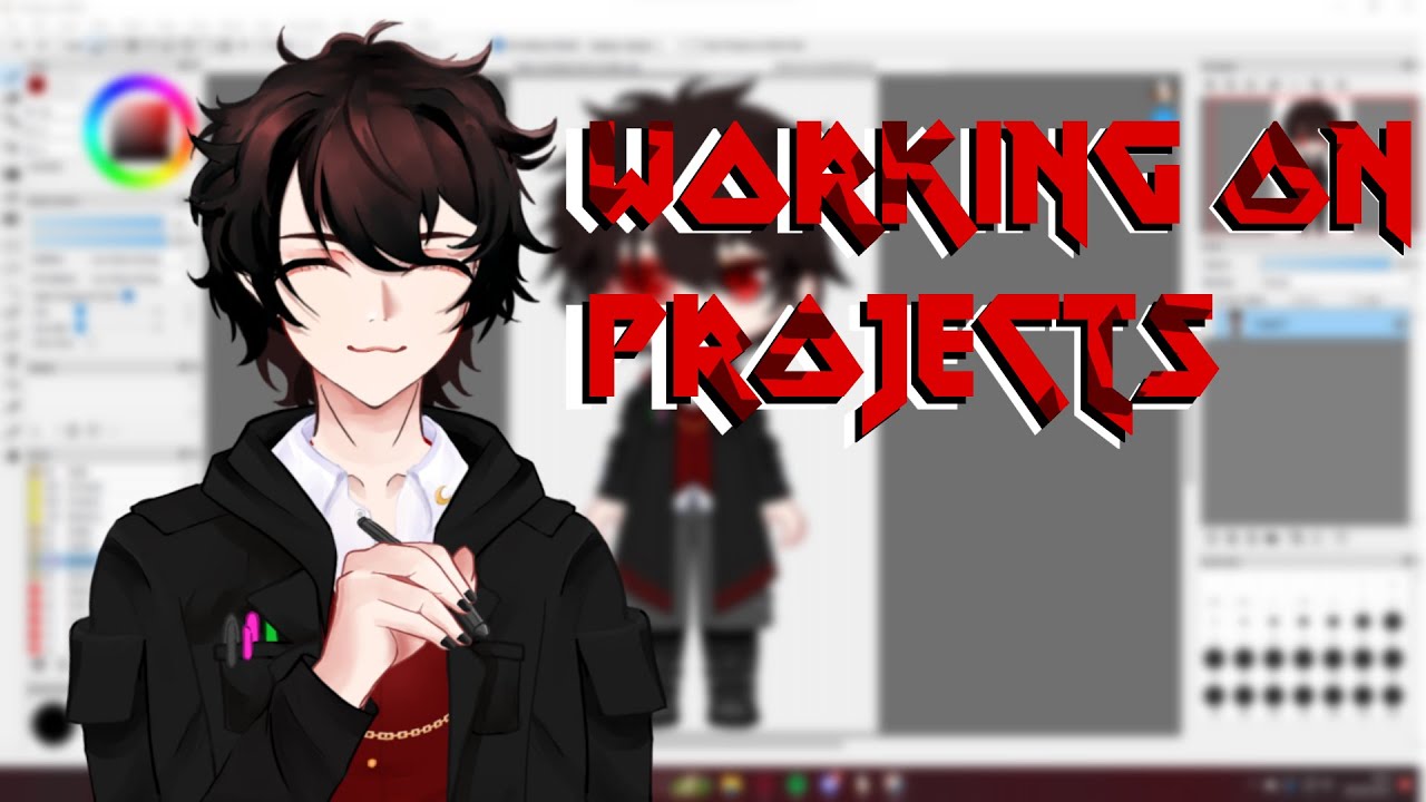 doing projects(gacha studio PSD) ||GVtuber) - YouTube