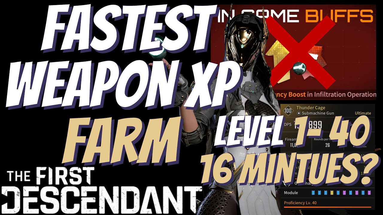 FASTEST WEAPON XP FARM - The First Descendant - YouTube