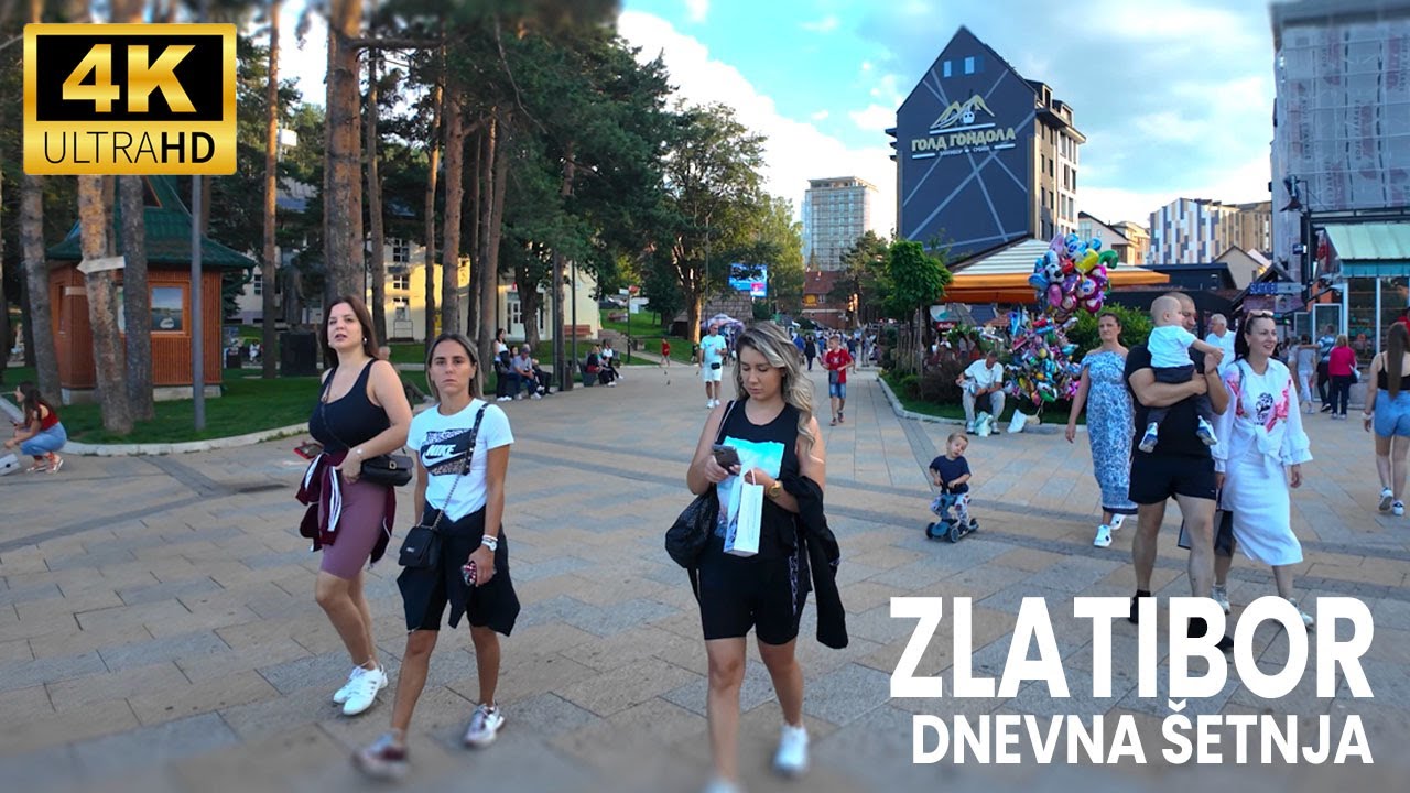 【4K】Dnevna Šetnja "planinom" Zlatibor. Da li Zlatibor postaje grad za ...