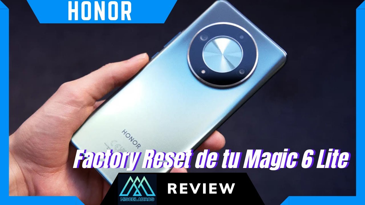 Cómo formatear y borrar todo en HONOR Magic 6 Lite desde el modo ...