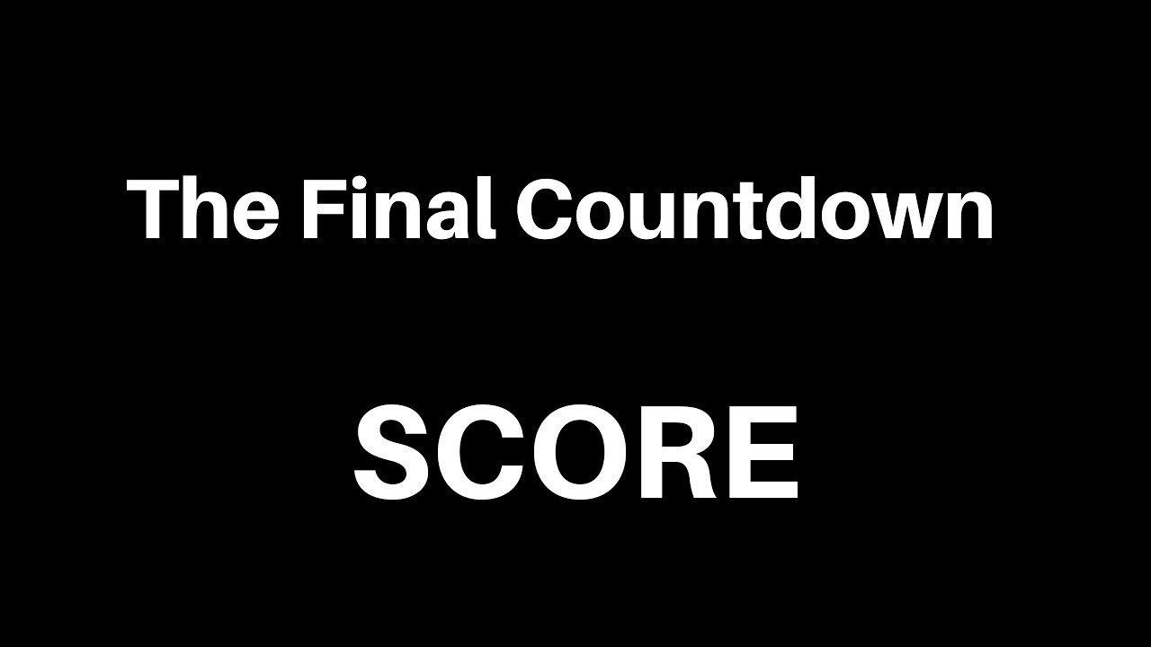 The final countdown - Europe - Score for Cello ensemble - YouTube
