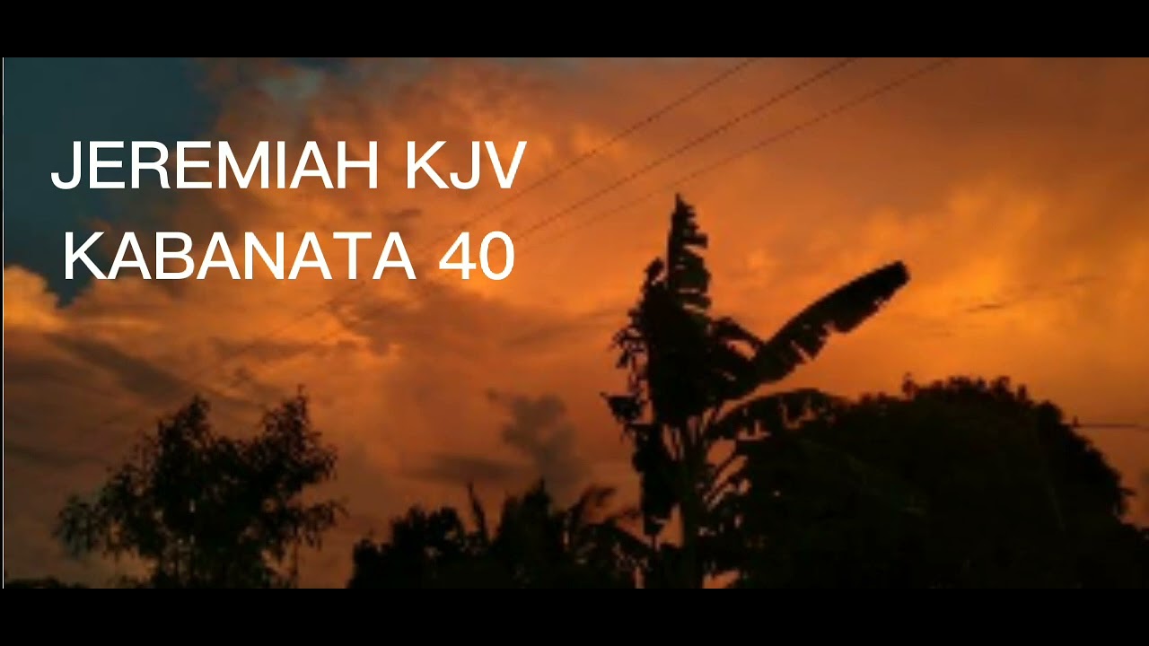 JEREMIAH KJV TAGALOG VERSION KABANATA 40 - YouTube