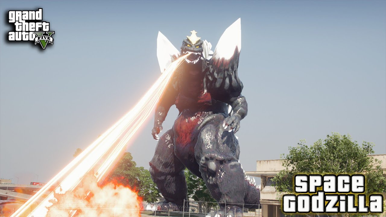 GTA 5 Space Godzilla Creepiest Version of Godzilla || GTA 5 Mod - YouTube