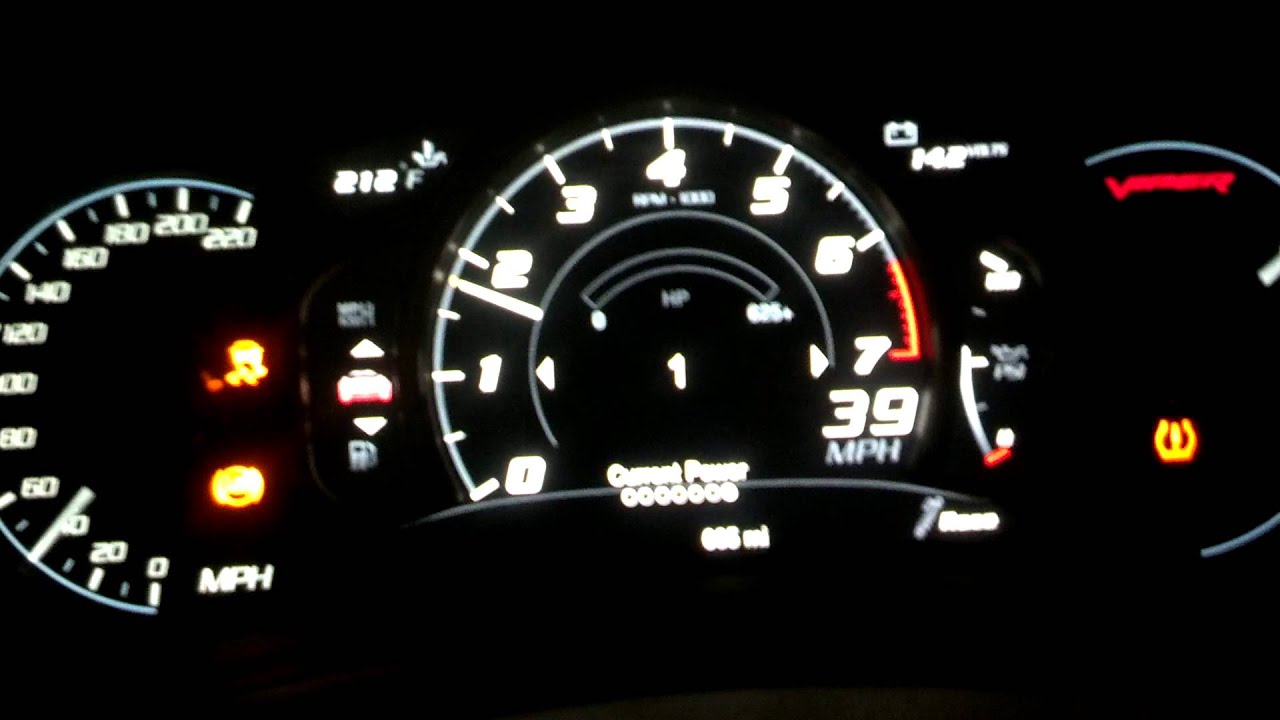 2013 Viper Dyno. Dash View - YouTube