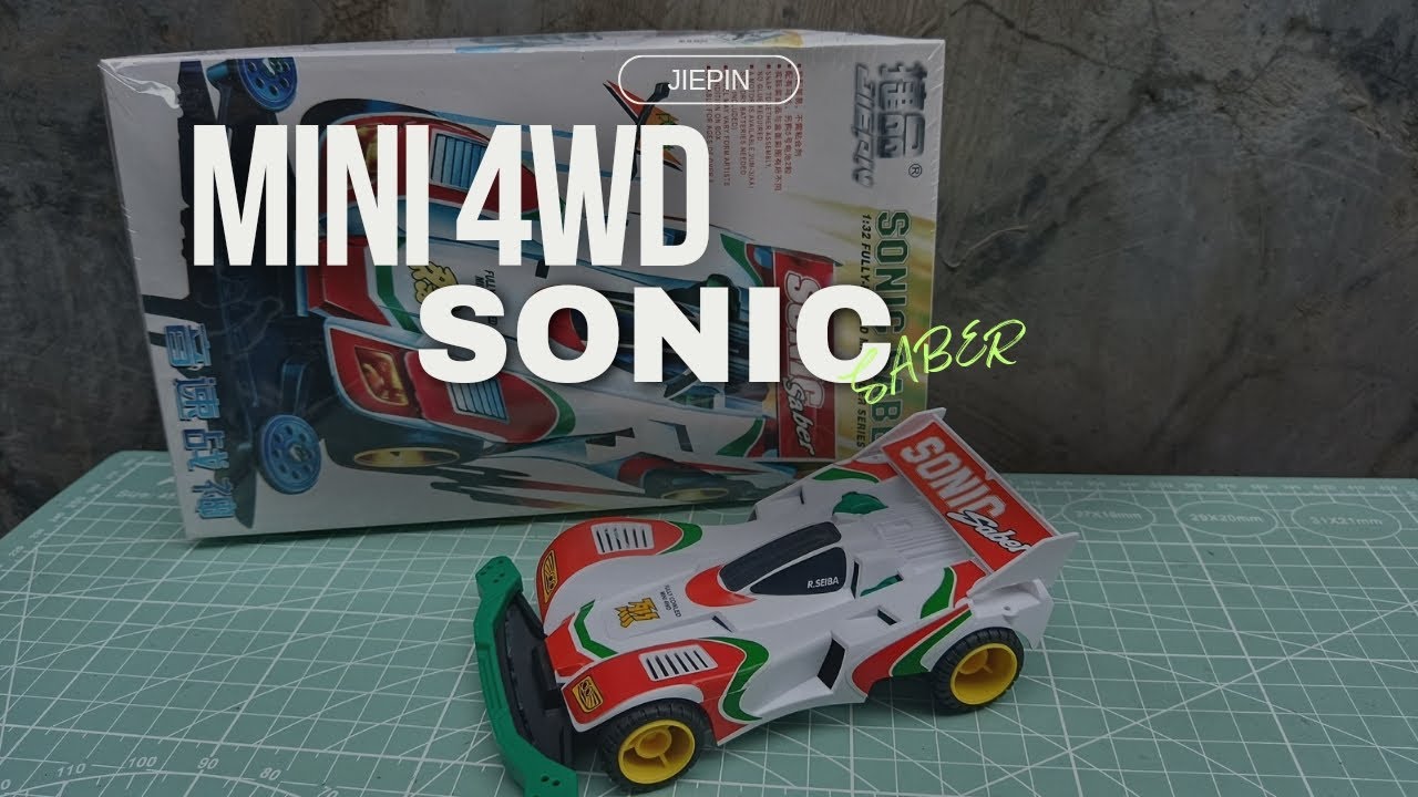 SONIC SABER // unboxing, review, & building // by Jiepin // #mini4wd ...