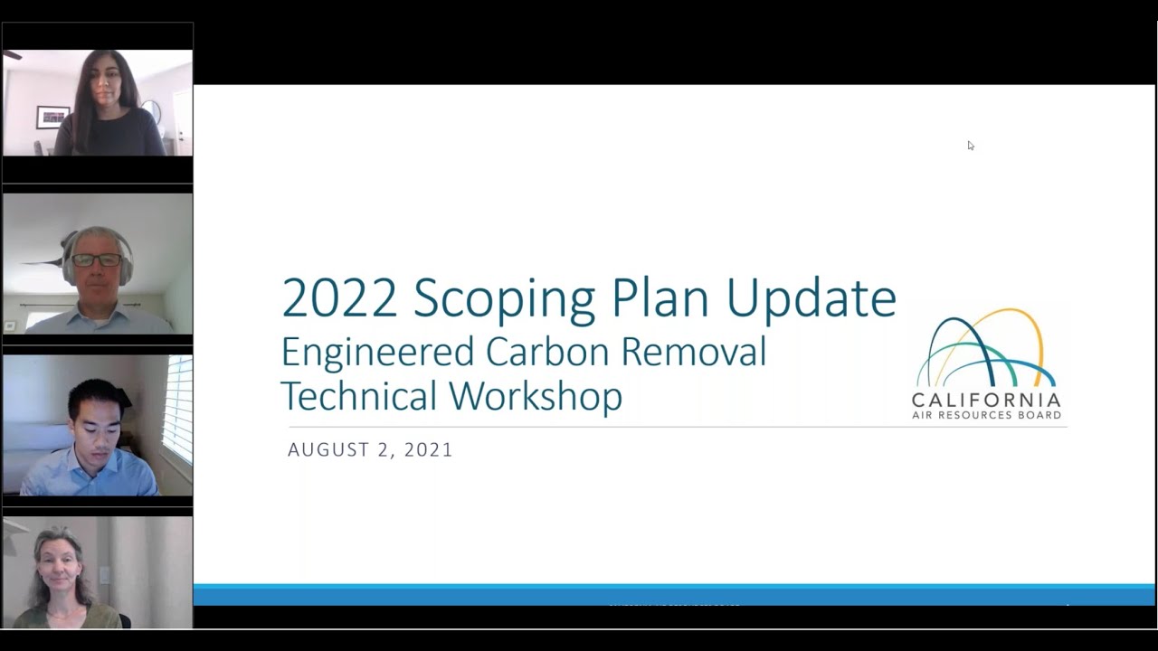 2022 Scoping Plan Update - Engineered Carbon Removal Technical Workshop ...