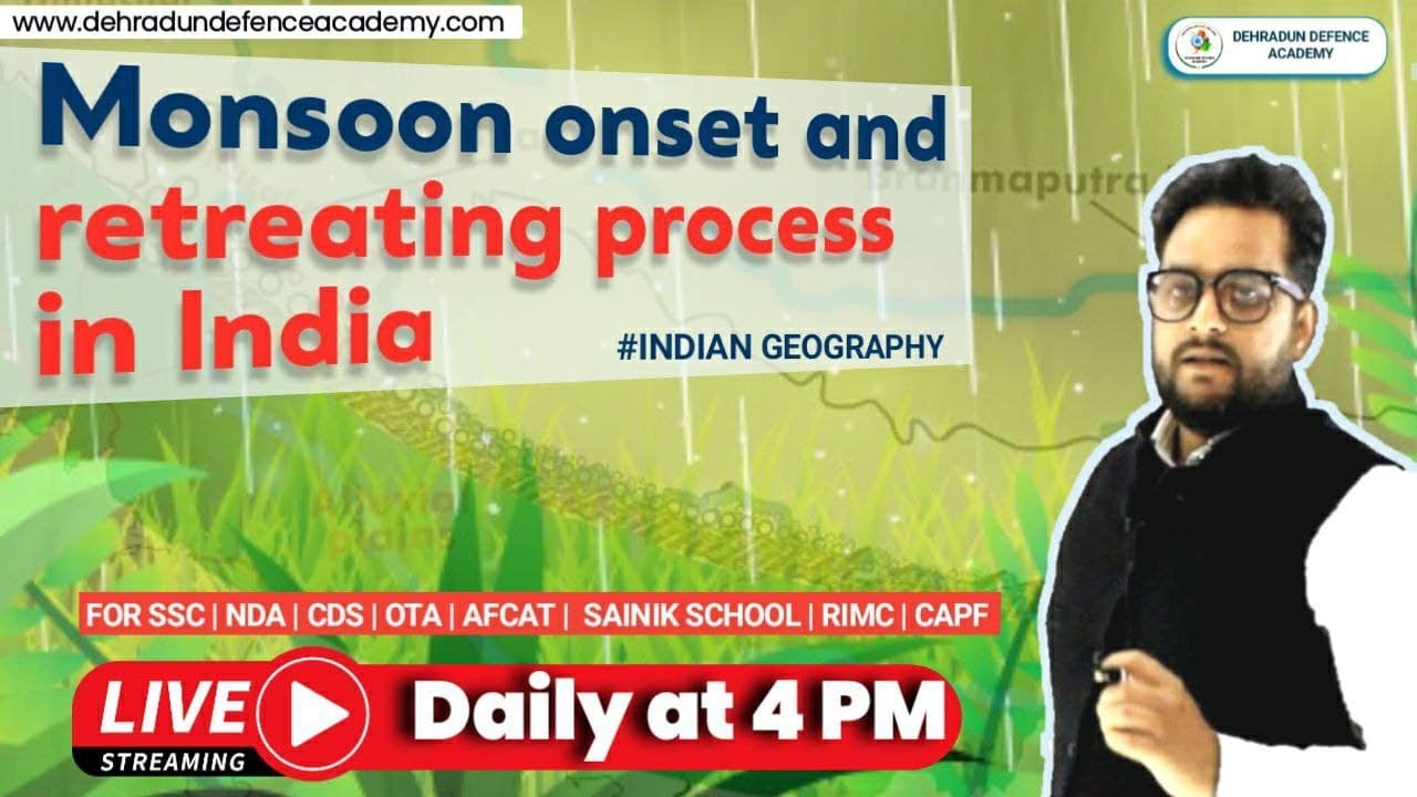 MONSOON ONSET AND RETREATING PROCESS IN INDIA- INTRODUCTION INDIAN ...