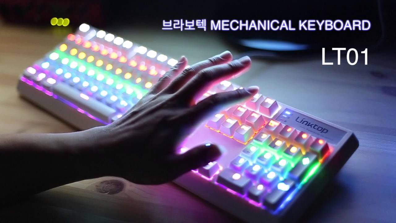 브라보텍 Linktop LT01 기계식 키보드 - YouTube