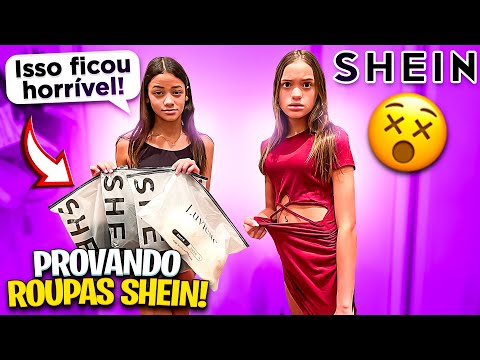 PROVANDO ROUPAS DA SHEIN - MILLENA E MANU MAIA