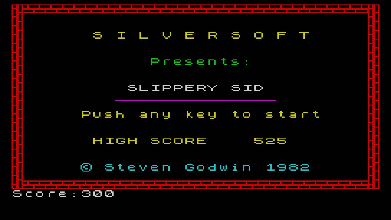 Retro Games Forever Spectrum Challenge Slippery Sid - YouTube