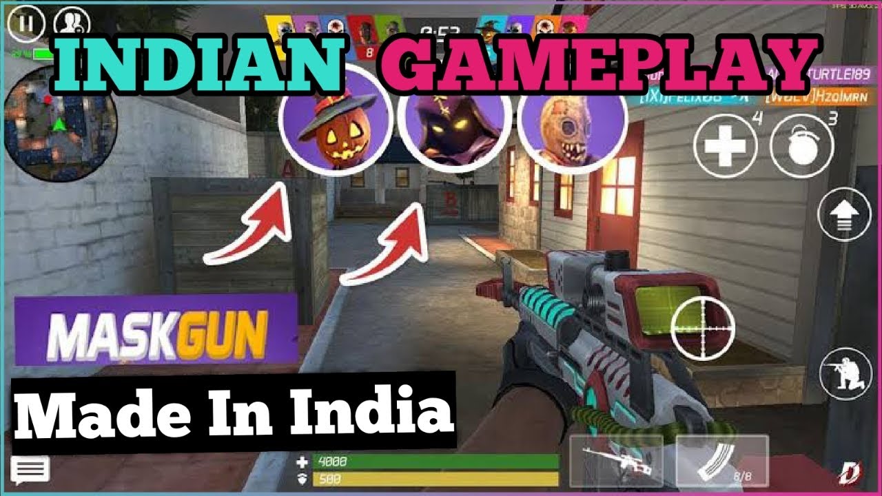 MaskGun Multiplayer FPS Android Gameplay | Mask Gun INDIA Gameplay ...