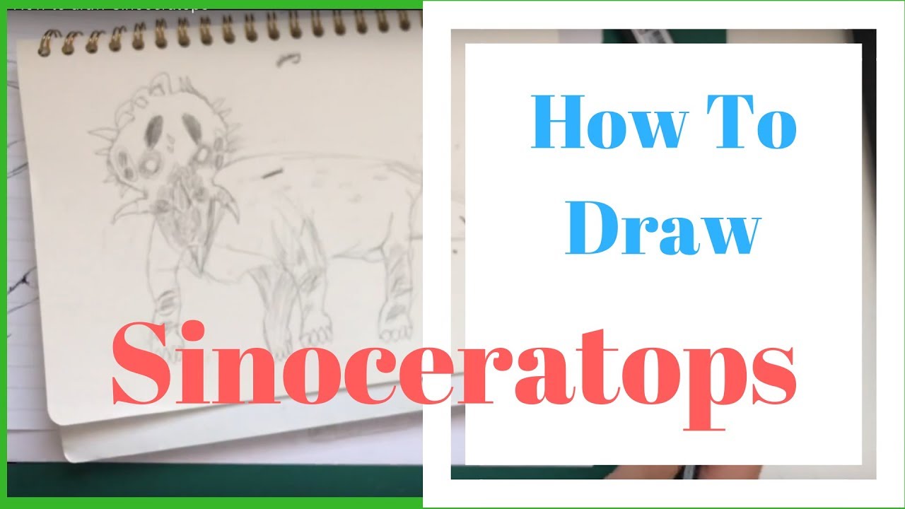 How to draw Sinoceratops - YouTube