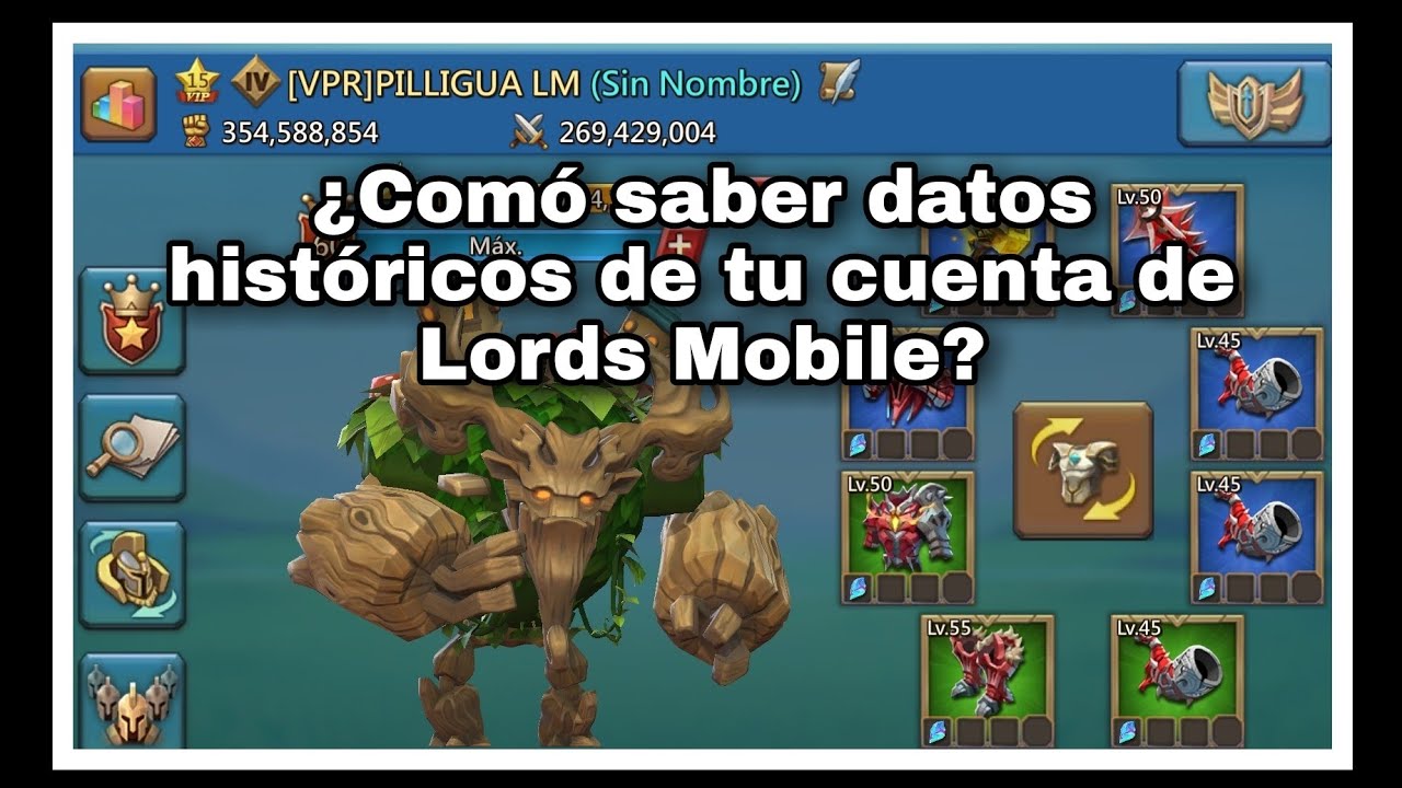 Lords Mobile - ¿Cómo saber datos históricos de tu cuenta de LM? - Información - YouTube
