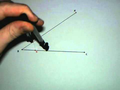 1 How to bisect an angle - YouTube