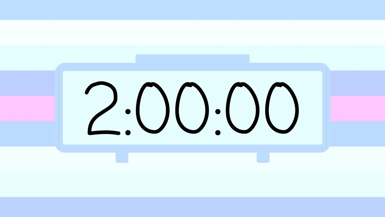 ⏳ 2-Hour Timer – Cute & Colorful Design 🎨 | Focus Made Fun 🎯 - YouTube
