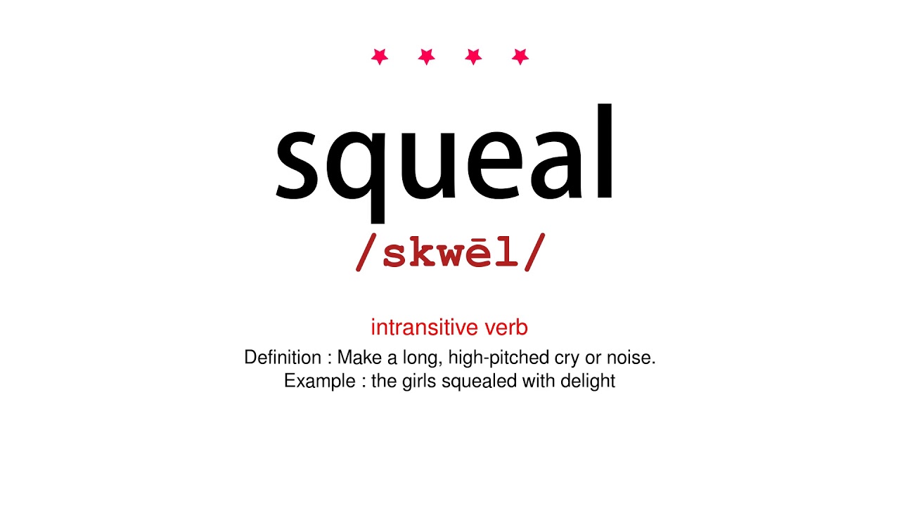 How to pronounce squeal - Vocab Today - YouTube