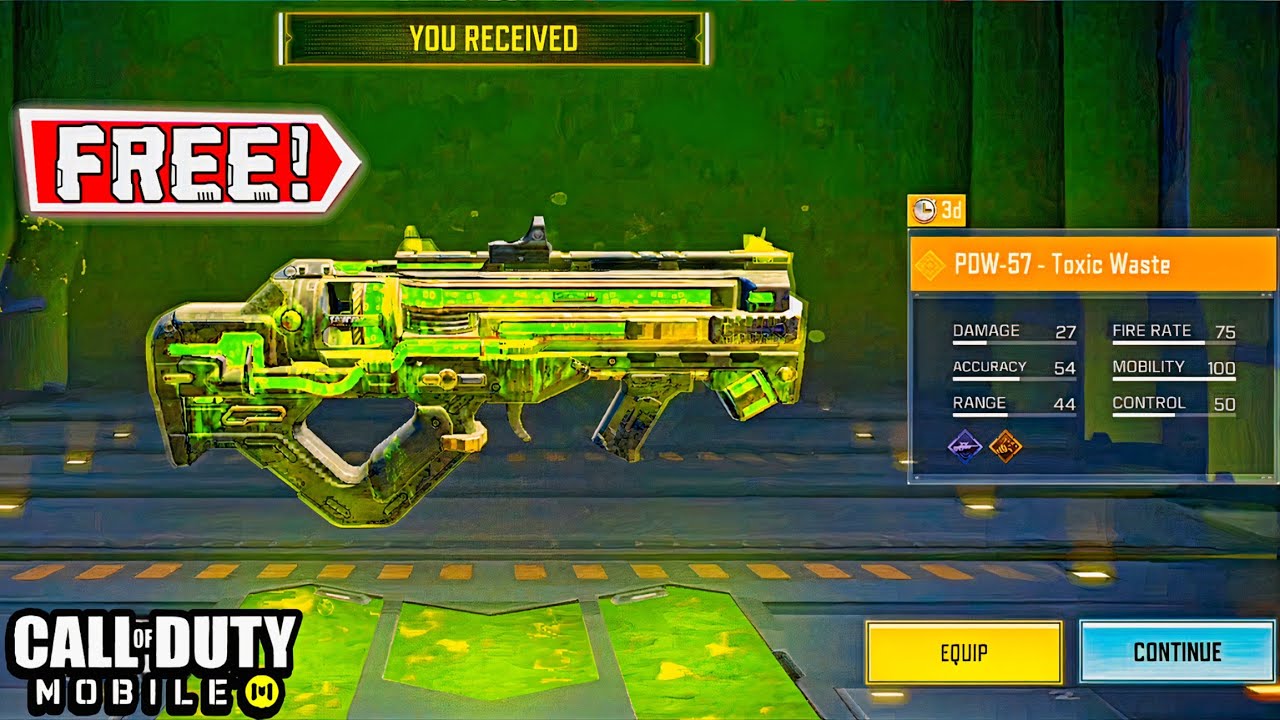 How To Get FREE PDW-57 - Toxic Waste In CODM! | Free Legendary Gun ...