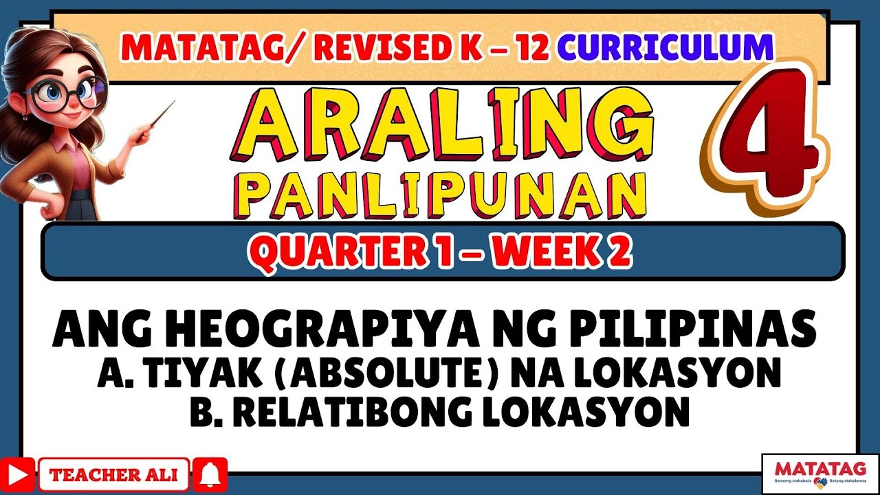GRADE 4 AP 4 QUARTER 1 WEEK 2 MATATAG/ REVISED K-12 CURRICULUM - ANG ...
