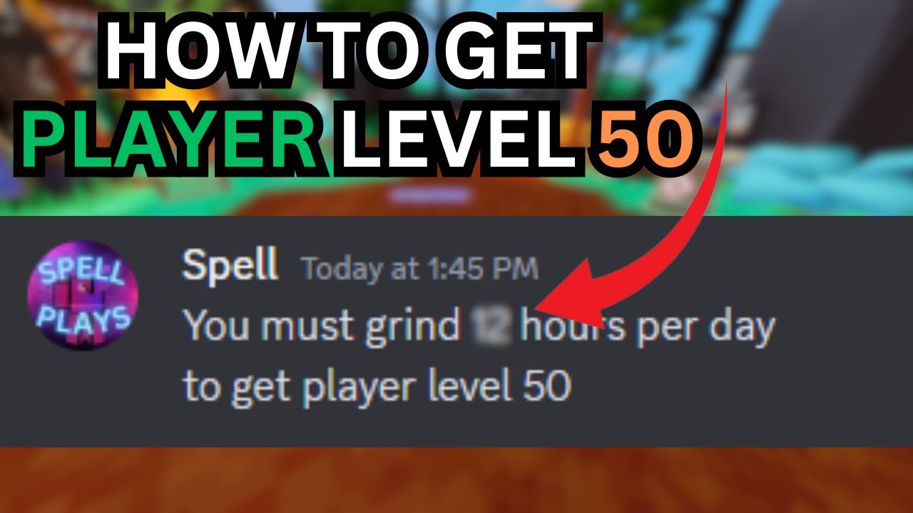 HOW TO BE THE FIRST TO PLAYER LEVEL 50 - YouTube