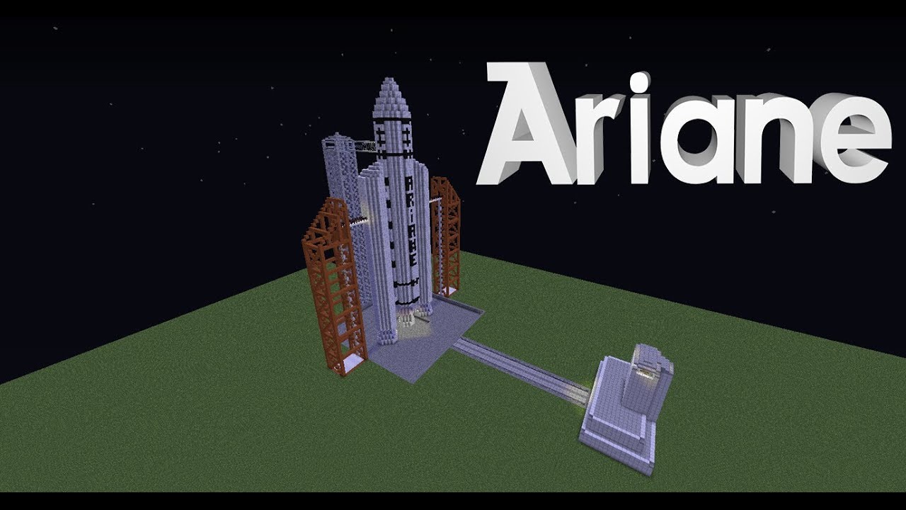 Une fusée dans Minecraft ! (Ariane par MinasEldar) - YouTube