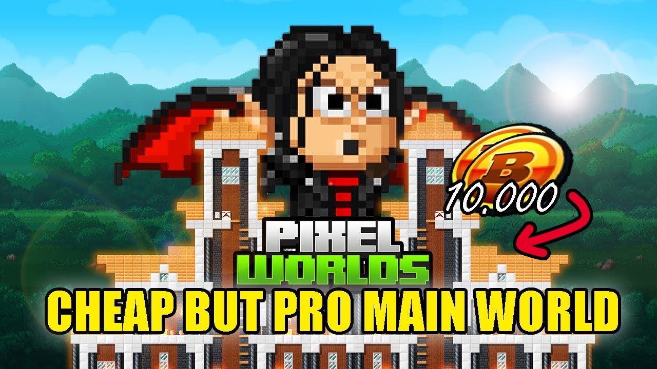I Built Pro Castle With Less Budget In Pixel World - YouTube