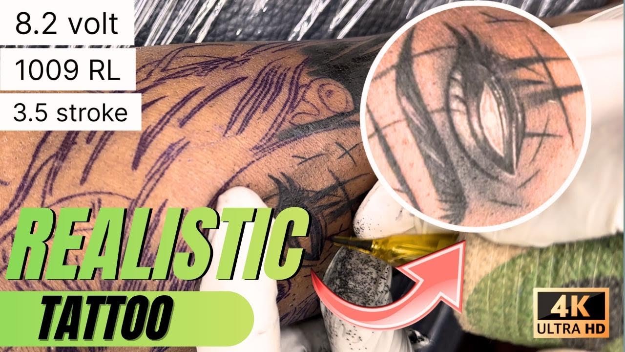 Soft shading tattoo Tutorial | how to do realistic eyes devil - YouTube