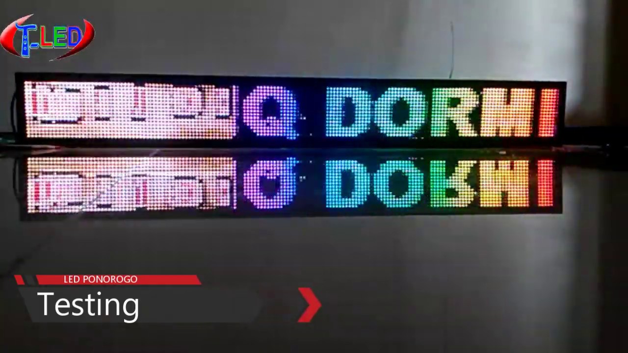 LED Ponorogo - Running Text Full Color UNIDA Gontor Ponorogo - YouTube