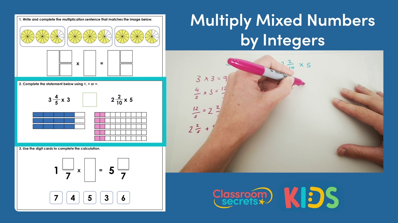 Year 5 Multiply Mixed Numbers By Integers Answer Video YouTube Year 5 Multiply Mixed Numbers By Integers Answer Video YouTube