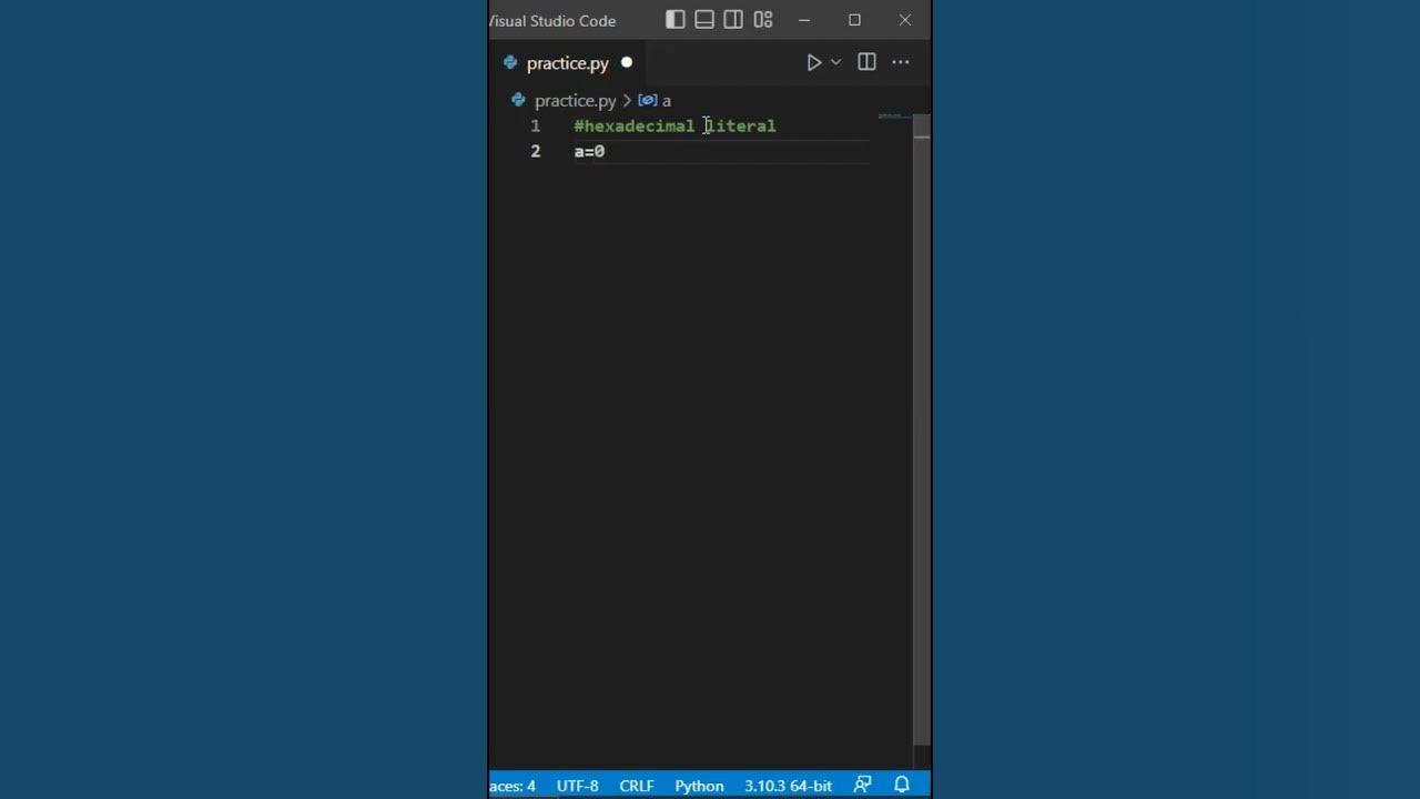 Hexadecimal literals #python #pythonforbeginners #learnpython - YouTube Hexadecimal literals #python #pythonforbeginners #learnpython - YouTube