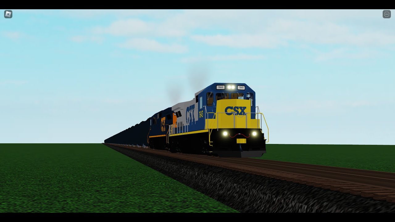 CSX Dash 8 Duel Leads Coal train C040. - YouTube