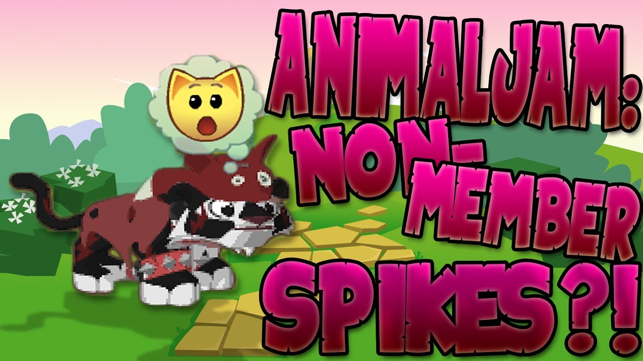 ANIMALJAM NONMEMBER SPIKED COLLARS?! - YouTube