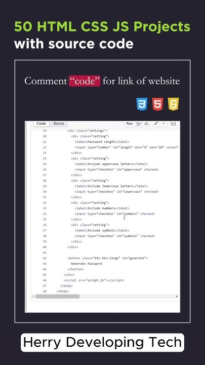 🎉 50 HTML, CSS & JS Projects with Source Code! 🚀 #shorts #shortsvideo #animation #coding #ai # ...