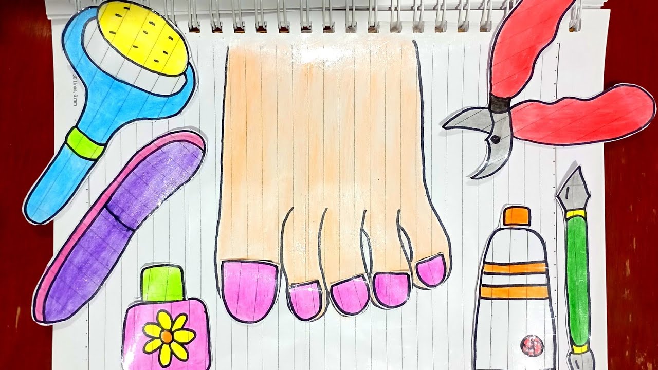 [🍒Paperdiy🍒] foot care paper 🦶🏻 종이 인형 | Paper Play | Satisfying Video ...