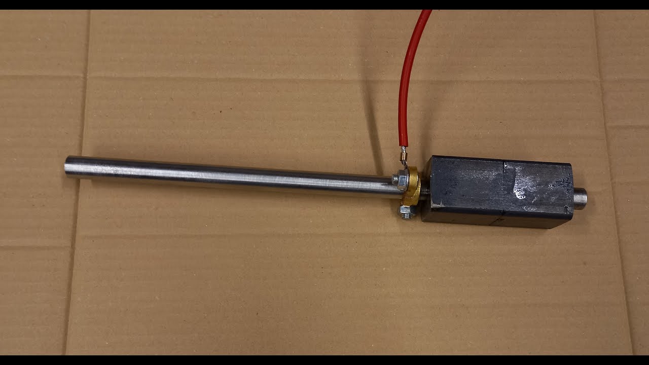 Plasma gun (electrothermal accelerator) test - YouTube