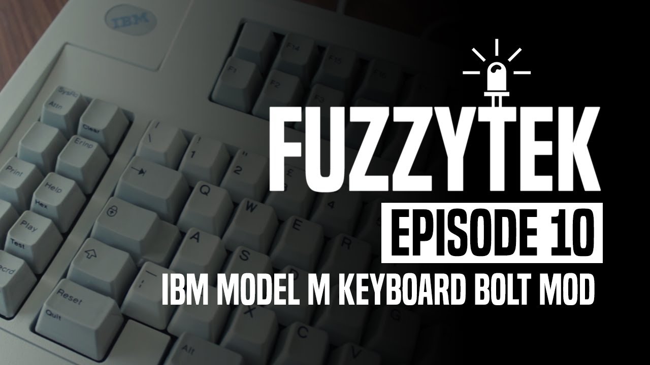 IBM Model M Keyboard Bolt Mod - YouTube