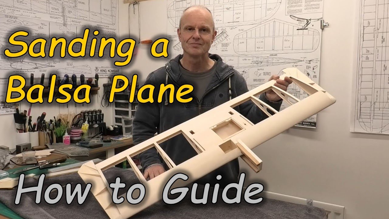 How to: Profile & Sand a Balsa Wing - Balsa Plane Building - YouTube