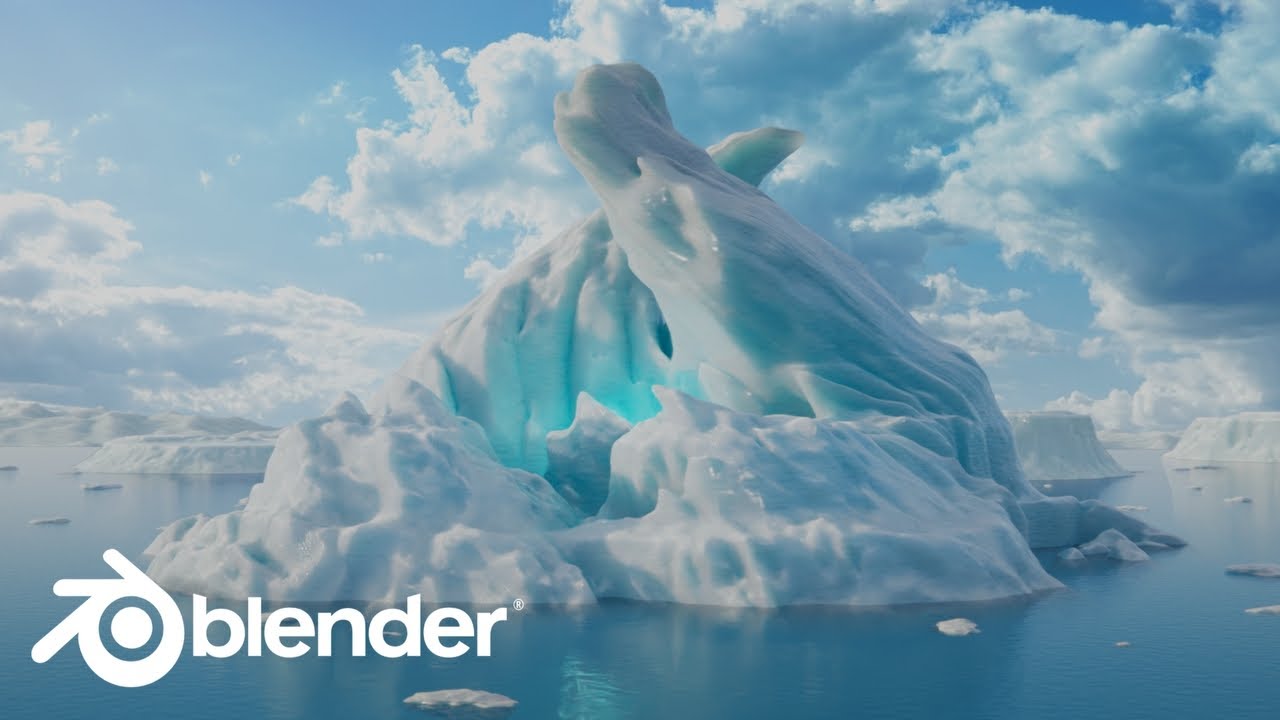 Blender Timelapse: Iceberg Environment - YouTube