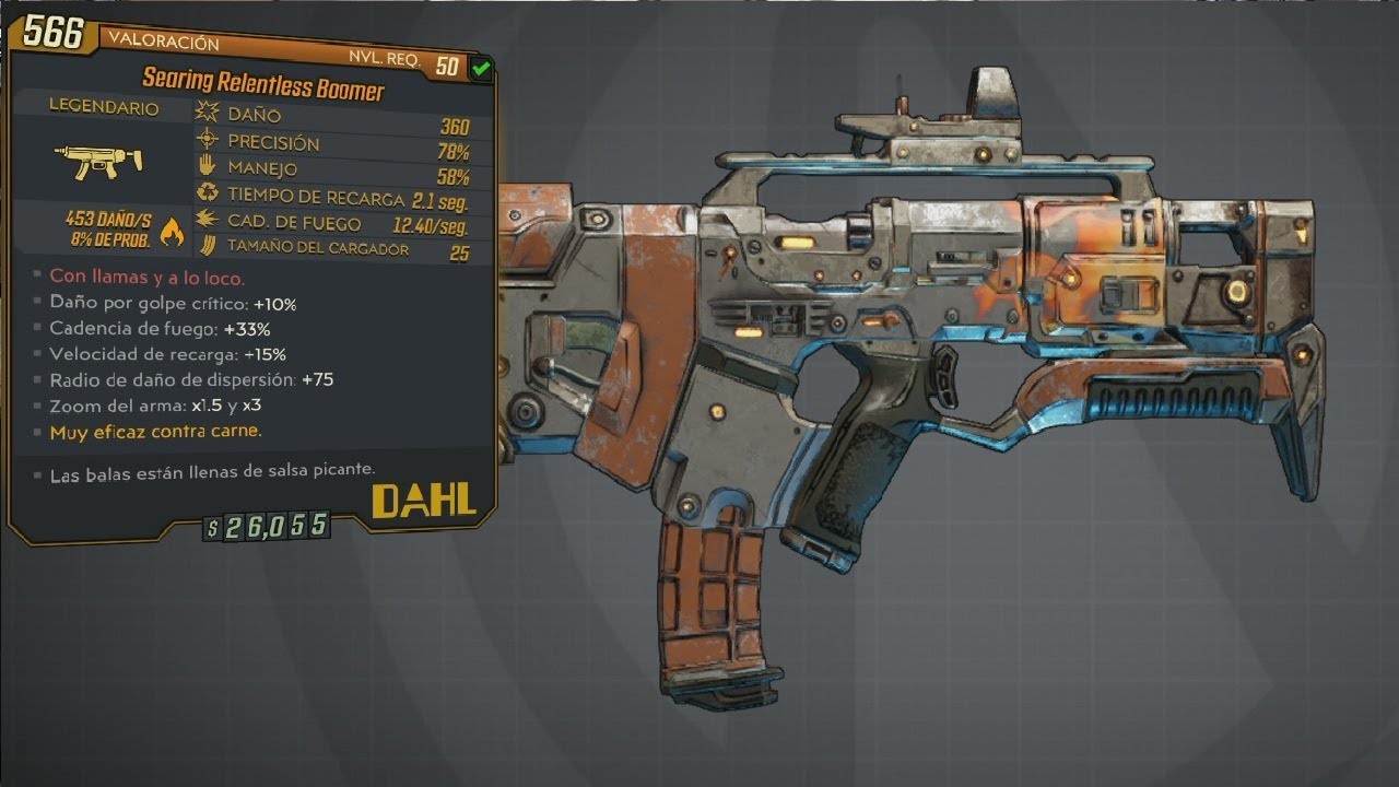 Borderlands 3 Guía de armas legendarias Boomer ``Con llamas y a lo loco ...