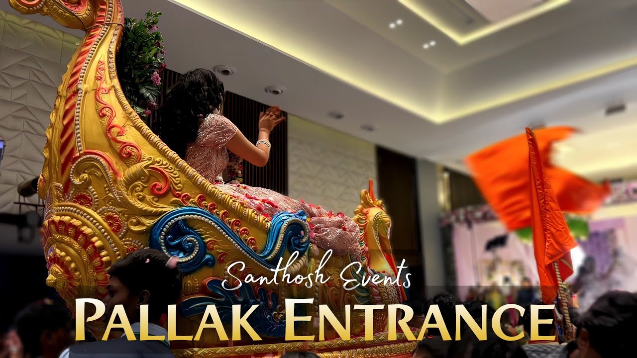 Pallak Entrance - Bride Wedding Tradition | South Indian Dance and ...