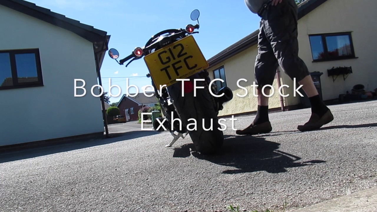 Triumph Bobber TFC Exhaust And Forward Controls - YouTube