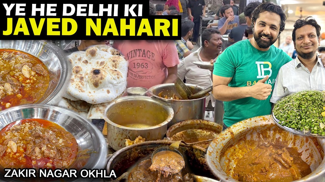 Javed Nahari Delhi | Javed Famous Nahari In Sehri | Zakir Nagar Delhi ...