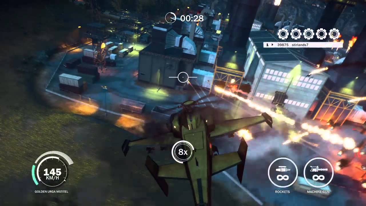 Just Cause 3 Golden Chopper Helicopter Destruction Frenzy Challenge 5 ...