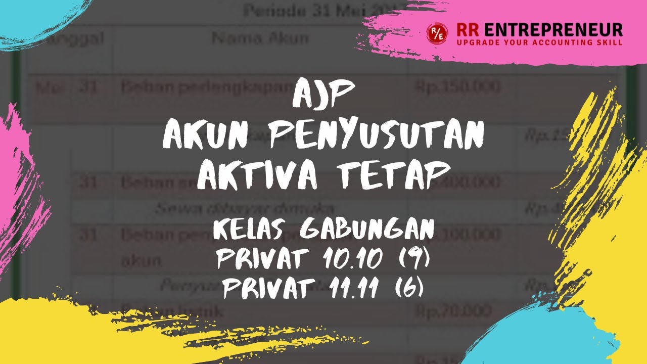 MENTOR RISKA - CARA MEMBUAT AJP TENTANG PENYUSUTAN AKTIVA TETAP - YouTube