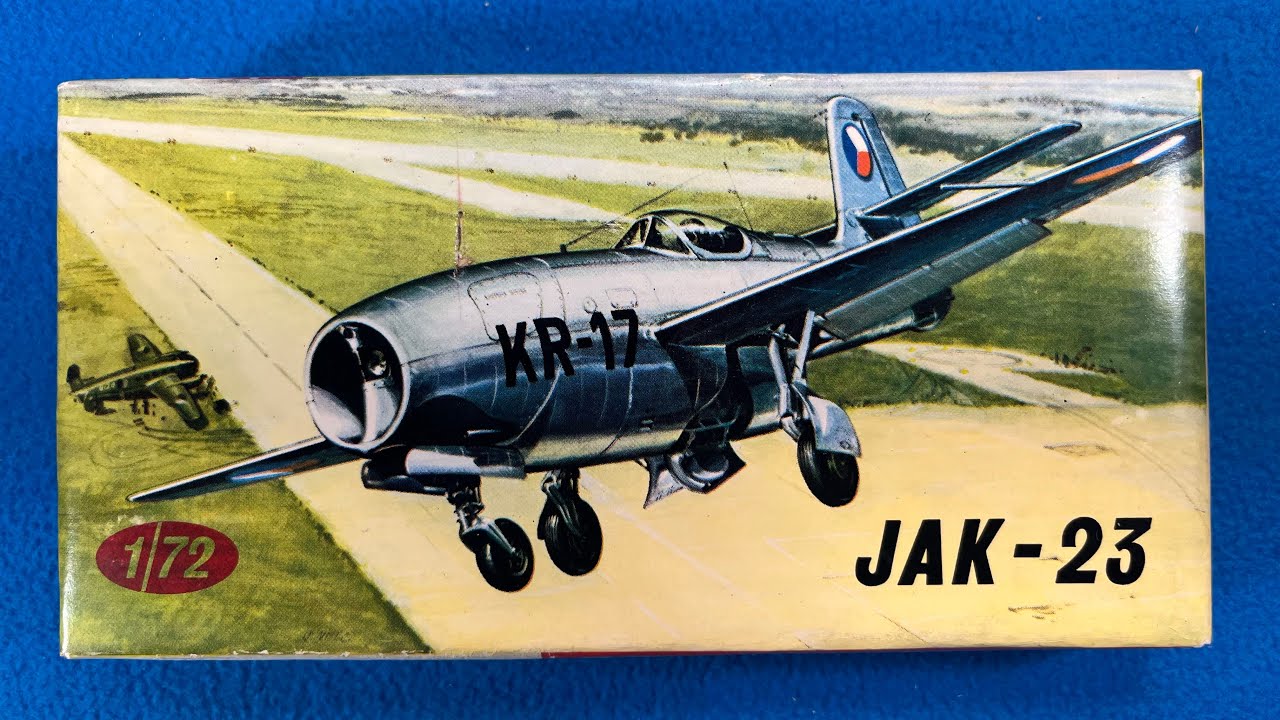 KP 1981 Jak-23 / Yak-23 “Flora” Vintage Model Airplane Kit Unboxing Review - YouTube