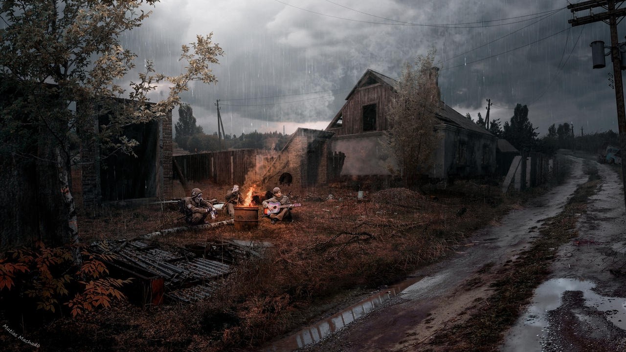 STALKER 2 Heart of Chornobyl : Cordon Rookie VIllage - YouTube