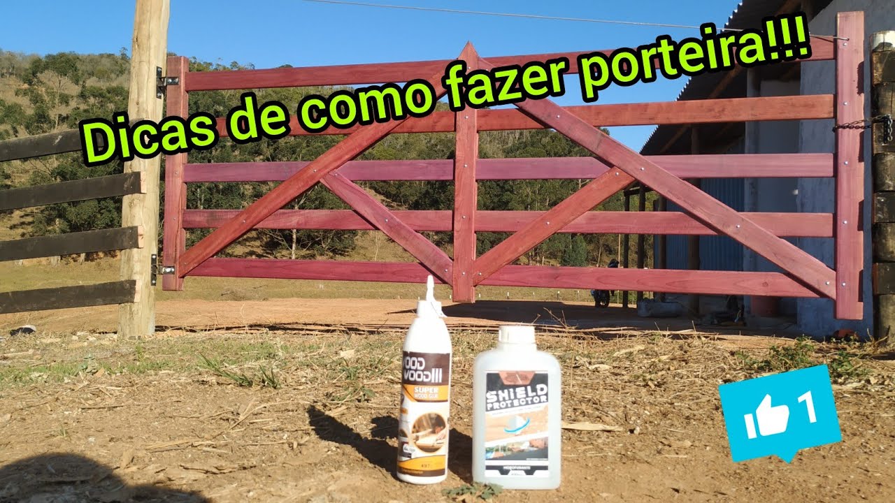 montagem de porteira em roxinho com 4mts!!!montaje del portón en ...