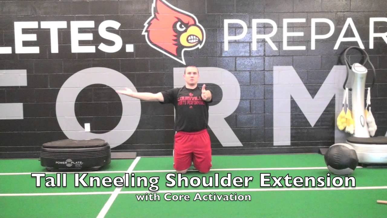 Tall Kneeling Extension with Core Activation - YouTube