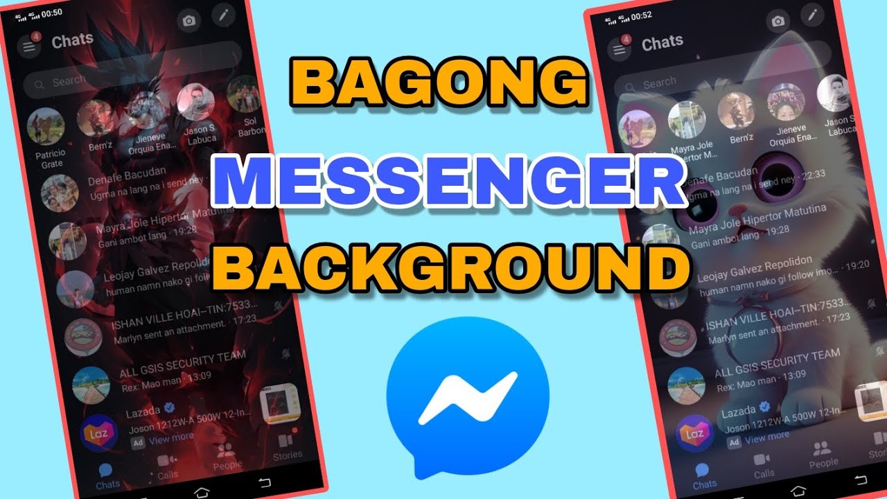 PAANO MAG LAGAY NG BACKGROUND SA MESSENGER LATEST UPDATE | JOVTV - YouTube